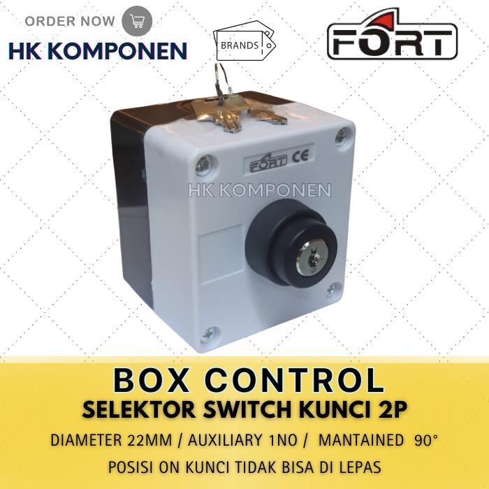 Jual saklar kunci on-off / box control waterproof /saklar key switch ...
