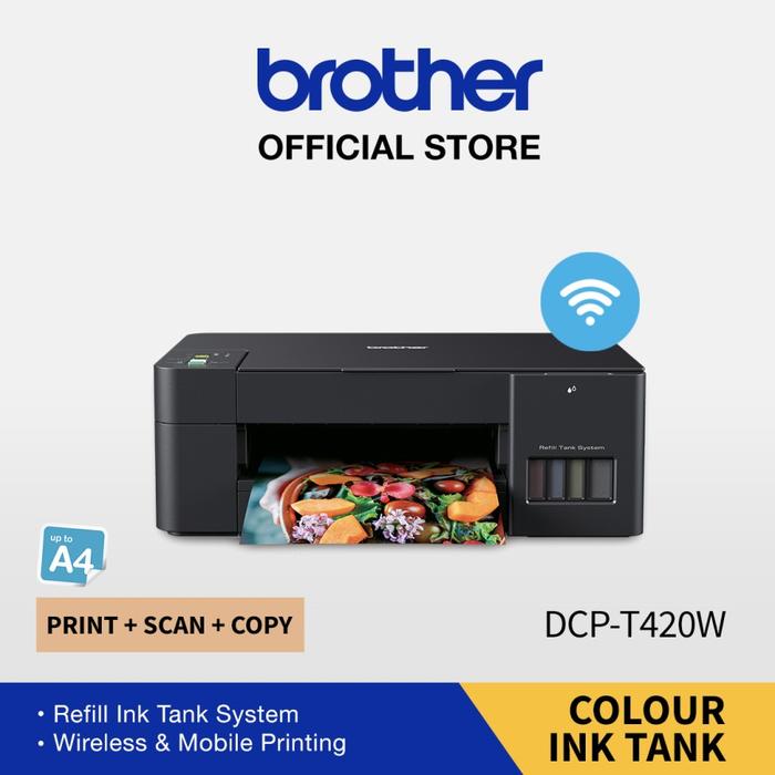Promo Printer Brother Printer Ink Tank DCP-T420W Print Scan & Copy ...