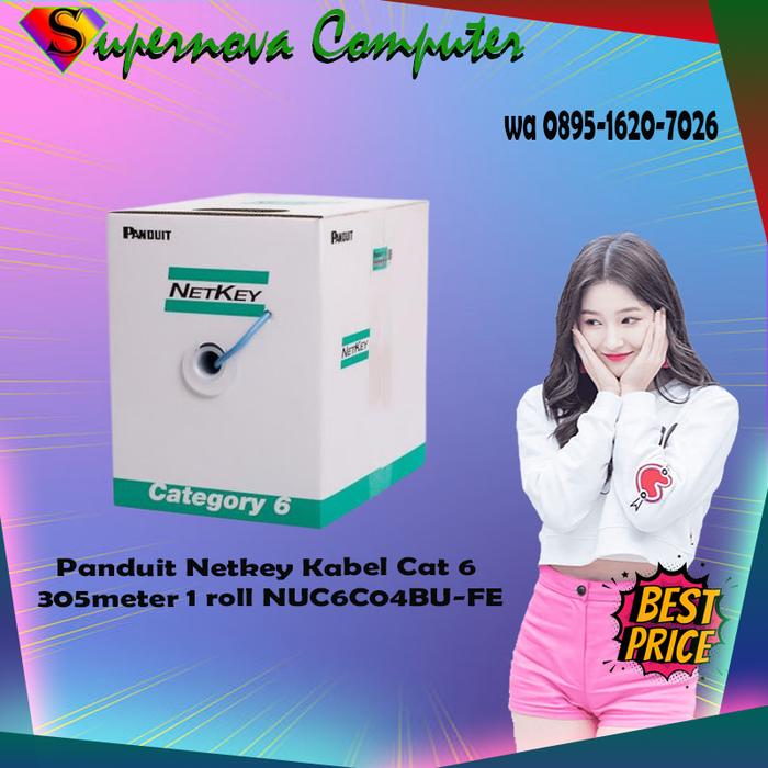 Jual Panduit Netkey Kabel Cat 6 305meter 1 roll NUC6C04BU-FE - Jakarta ...
