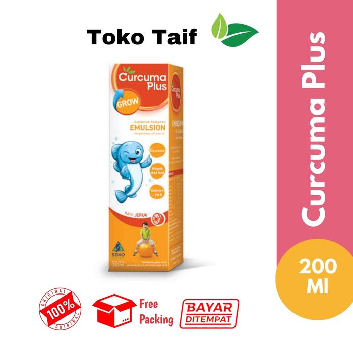 Jual Curcuma Plus Grow Emulsion 200 ml rasa jeruk / Masa Pertumbuhan ...