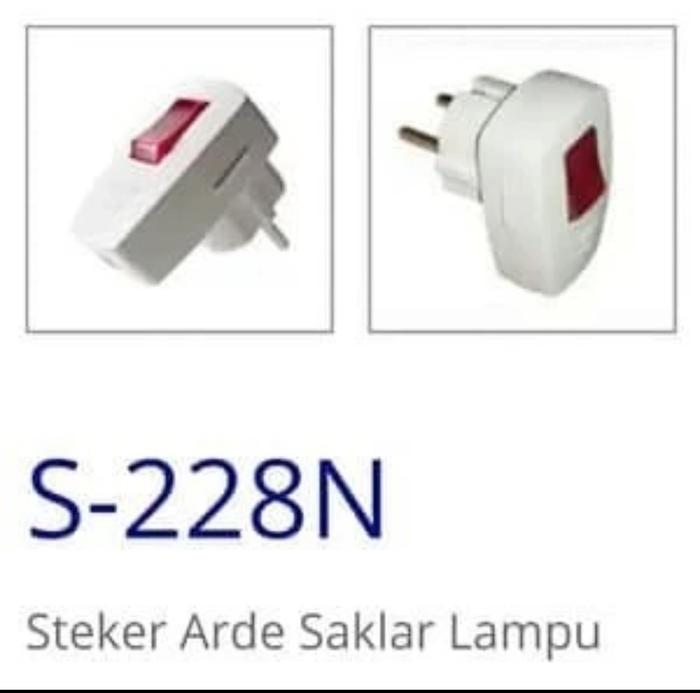 Jual Uticon Steker Saklar Lampu S228 / Steker + Switch / Terminal ...