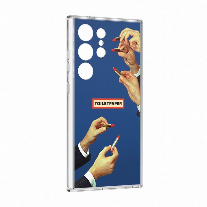 Jual Samsung Galaxy S24 Ultra Suit Card Toilet Paper Plate Cover - Blue ...