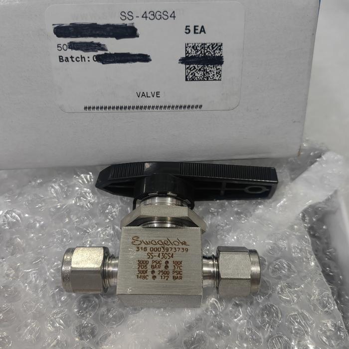 Jual Ball Valve 1/4" OD 3000PSI SS316 1-Piece 40G Swagelok SS-43GS4 ...