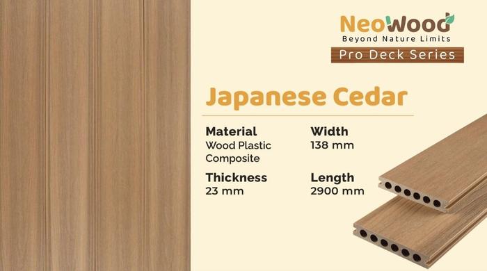 Jual WPC Decking NEOWOOD PRO DECK SERIES - JAPANESE CEDAR - Jakarta ...
