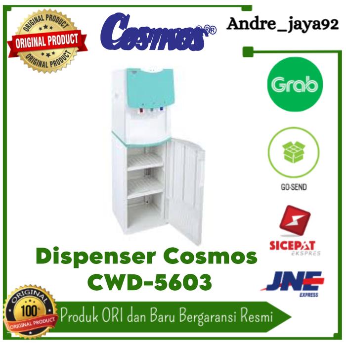 Jual Dispenser Cosmos CWD-5603 / CWD5603 , Dispenser galon atas 3 kran ...