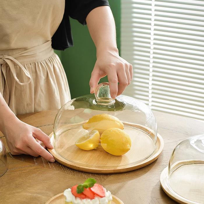 Jual Wadah Kue Tray Bambu Plate Cake 22cm - Jakarta Barat - Mulia Jaya ...