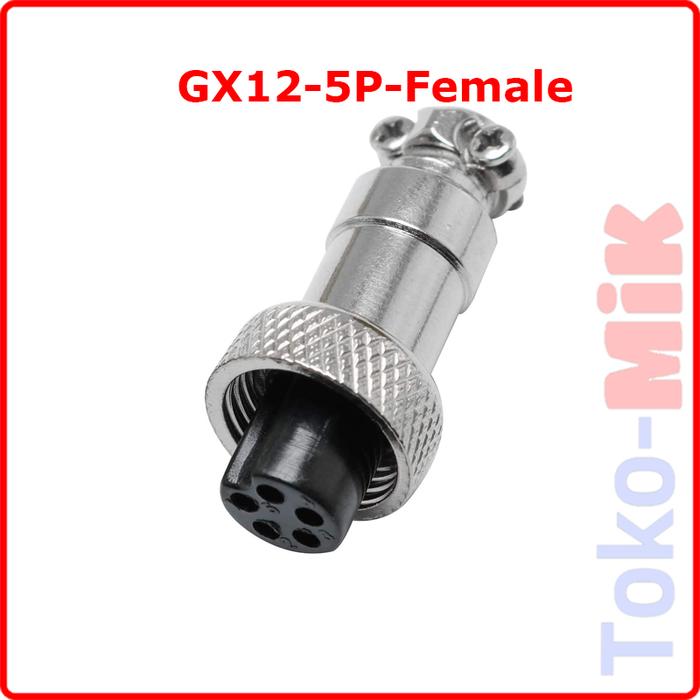 Jual Konektor Aviation CB GX12 GX-12 Male Female 2P 3P 4P 5P 6P 7P - 5P-Female - Jakarta Barat ...