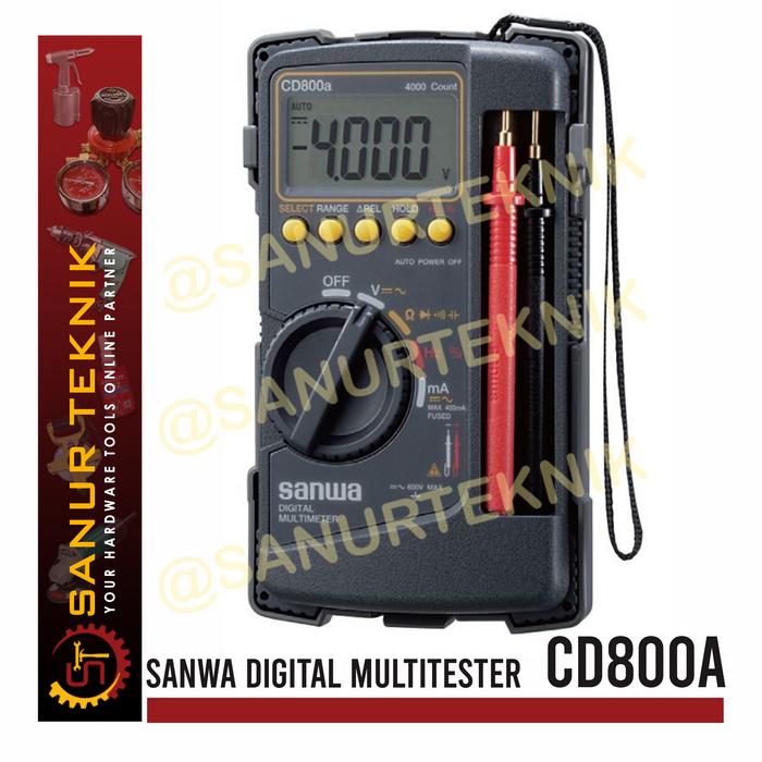 Jual SANWA CD800A CD 800A CD 800 A Digital Multitester Multimeter JAPAN ...