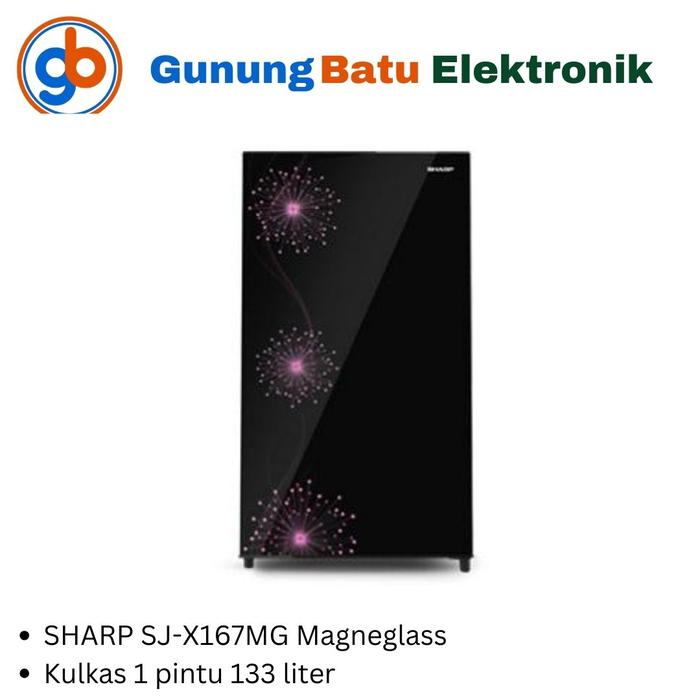 Jual Kulkas 1 pintu Sharp SJ X167MG Lemari es 1 Sharp SJX167 SJ-X167MG ...