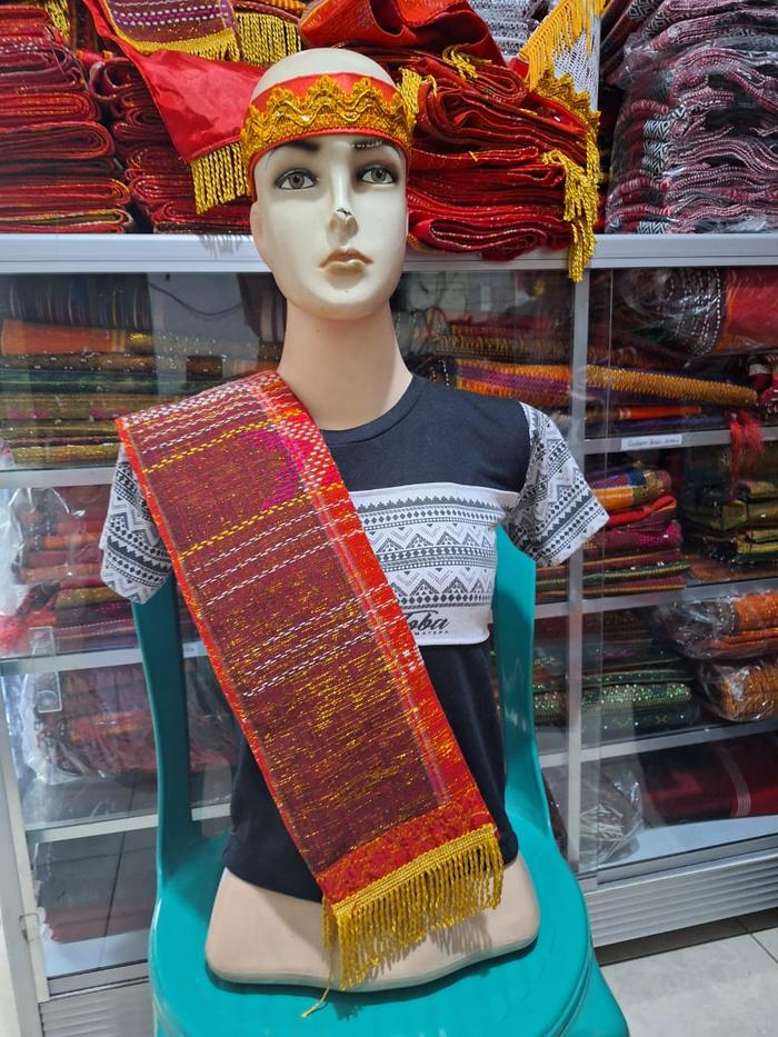 Jual paket selendang dan ikat kepala - sortali - selendang adat batak ...