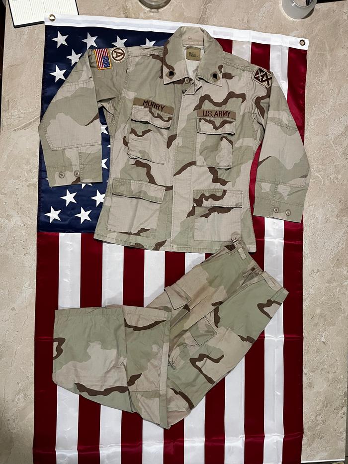 Jual BDU Desert US Army Specialist Rank and Badge USGI military issued ...