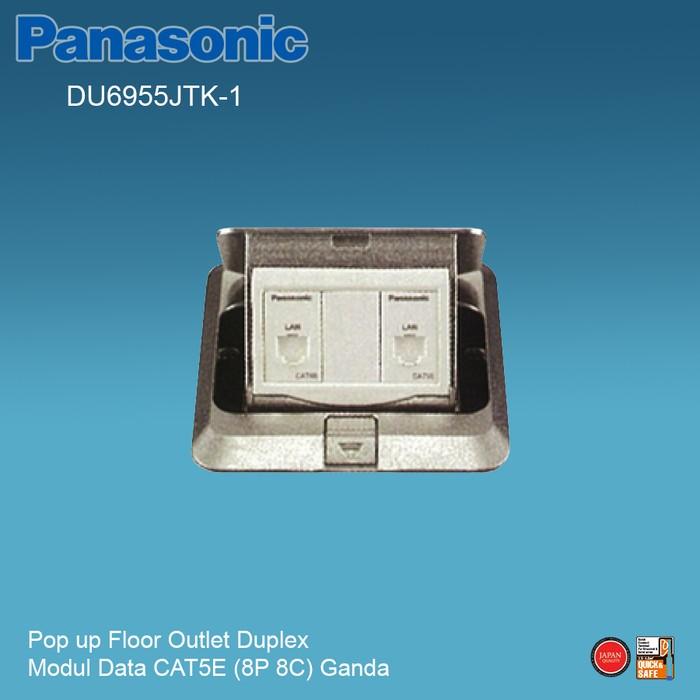 Jual Panasonic Pop up Floor Outlet Modul Data CAT5E Ganda DU6955JTK-1 ...