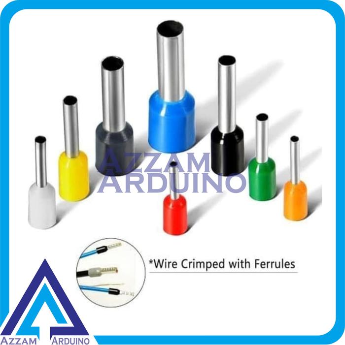 Jual Skun Tusuk Ferrules 0.75 mm 7508 Kabel Terminal blok Crimp skun ...