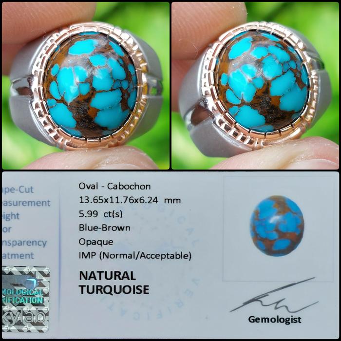 Promo Natural Turquoise Pirus Persian Blue Batu Permata Akik Biru Asli ...