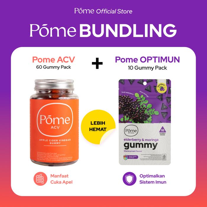Jual POME BUNDLING (Pome Optimun 10 gummy + Pome ACV 60 gummy) - Kota ...