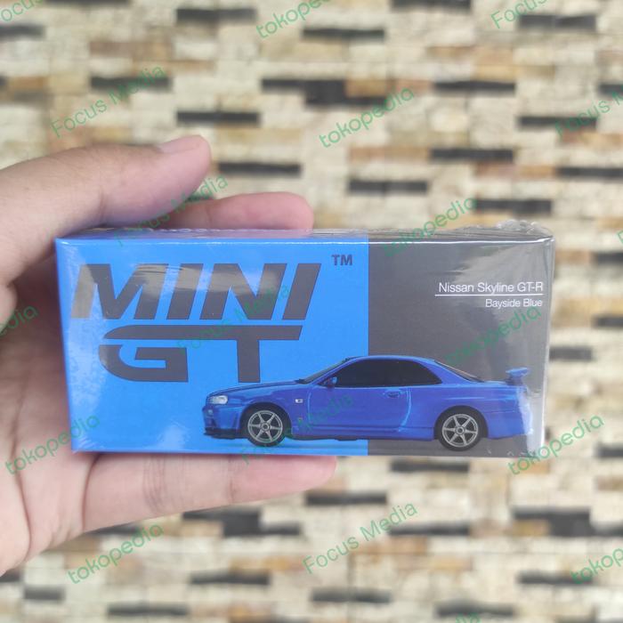 Jual MGT Nissan GTR R34 Bayside Blue Biru First Edition MiniGT - Kab ...