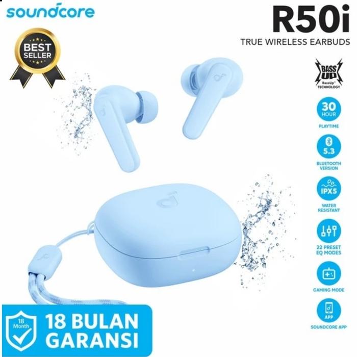 Jual TWS Anker SoundCore R50i - A3949 - Biru Muda - Kota Surabaya ...