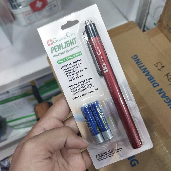 Jual Penlight Sinar Kuning Merk General Care/Pulpen Sinar/Pena Senter ...