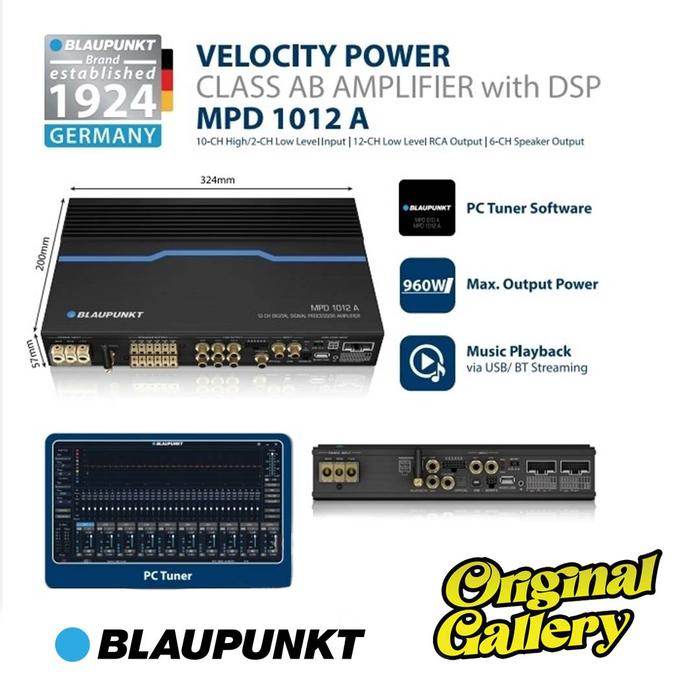 Jual Blaupunkt DSP MPD 1012A Amplifier 10 Channel AMP - Jakarta Utara - OriginalGallery | Tokopedia