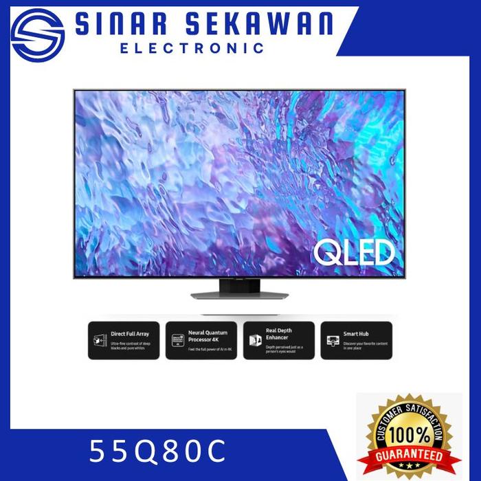 Jual SAMSUNG 55Q80C QLED UHD 4K Smart TV 55 Inch QA55Q80CAKXXD QA55Q80C - Kota Bekasi - SINAR ...