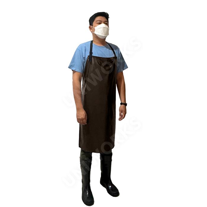 Promo Apron Anti Air dan Minyak UNIWORKS Bahan PVC Stretch Seri V01 ...