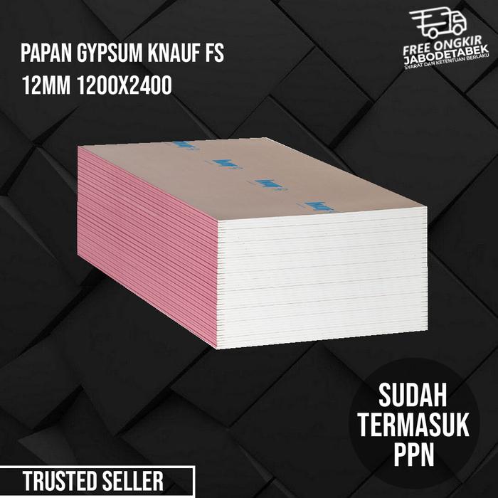 Jual Papan Gypsum Knauf FS (Fireshield / Menahan Api) 12mm 1200x2400 ...