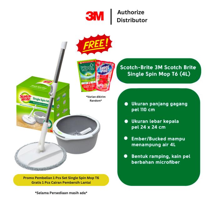 Promo Scotch-Brite Alat Pel Single Spin Mop - Kab. Bekasi - 3M by Tigaem | Tokopedia
