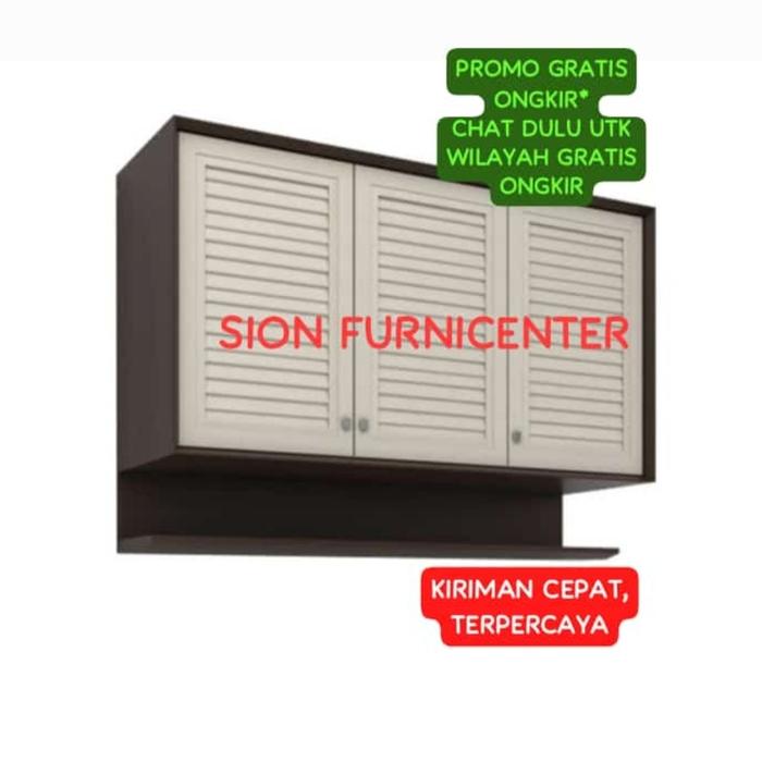 Jual rak atas dapur / lemari atas dapur 3 pintu / kabinet atas dapur ...