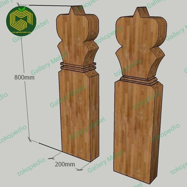 Jual Papan Nisan Kayu Jati dengan Ukiran Nama - Patok Makam Custom ...