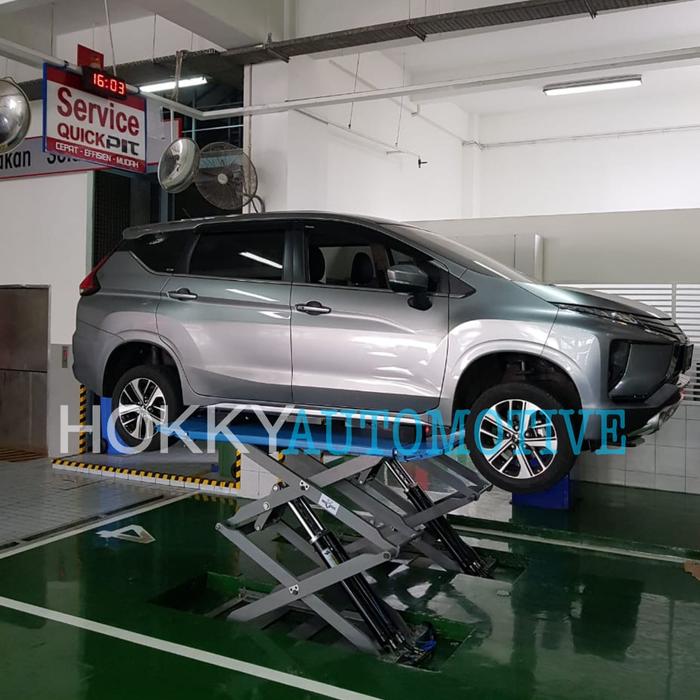 Jual mini scissor lift 4 ton / mid rise lift hidrolik lift 4 ton heavy ...