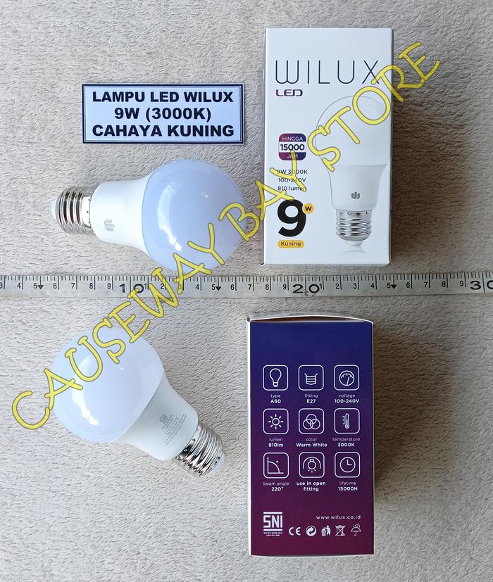 Jual LAMPU LED 9W WILUX 3000K WARM WHITE (PUTIH KEKUNINGAN) - Kab ...