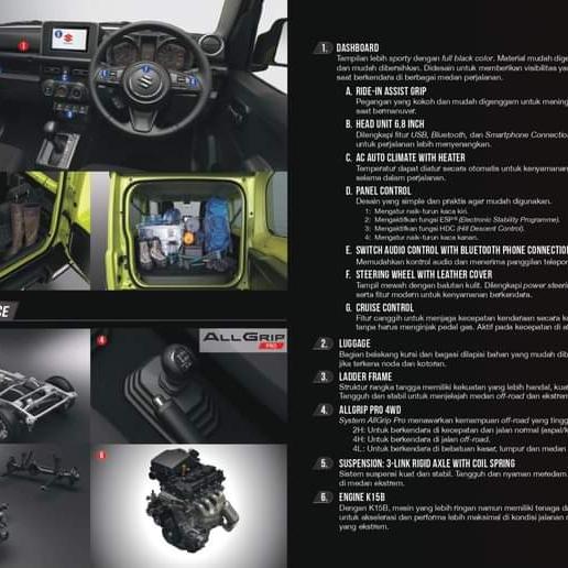 Jual Brosur Allnew Suzuki Jimny 2023 Leaflet Indomobil 6 Halaman Di ...