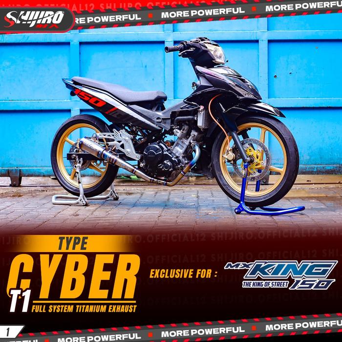 Jual Knalpot Shijiro Yamaha MX King tipe Cyber T1 Titanium Series ...