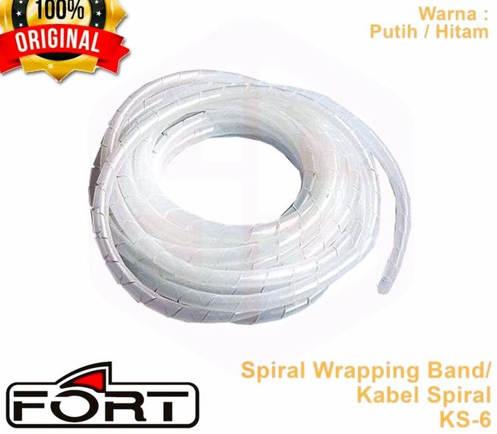 Jual Spiral Wrapping Band / Kabel Spiral Putih / Hitam KS-8 / KS8 Fort ...