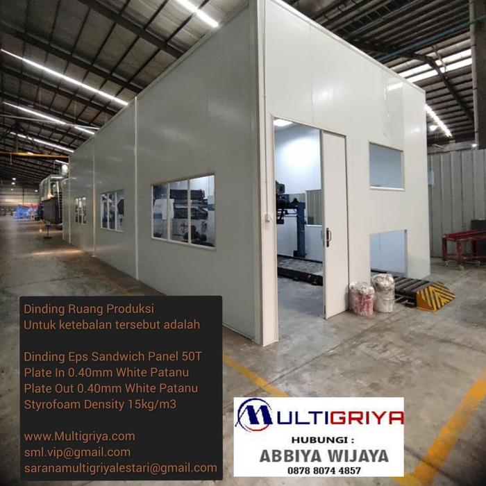 Jual Dinding Ruang Produksi - Kab. Tangerang - Sandwich Panel Prefab ...