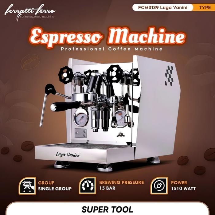 Jual Mesin Kopi Espresso Ferratti Ferro Machine FCM3139 Coffee Maker ...