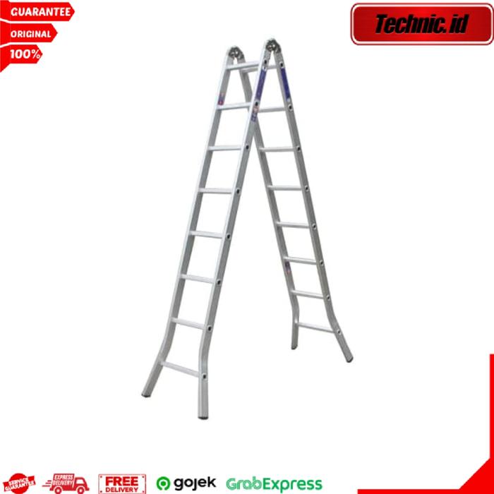 Jual Tangga Lipat Dan Multifungsi Fixsteps Aluminium Two Joint 8 Step ...