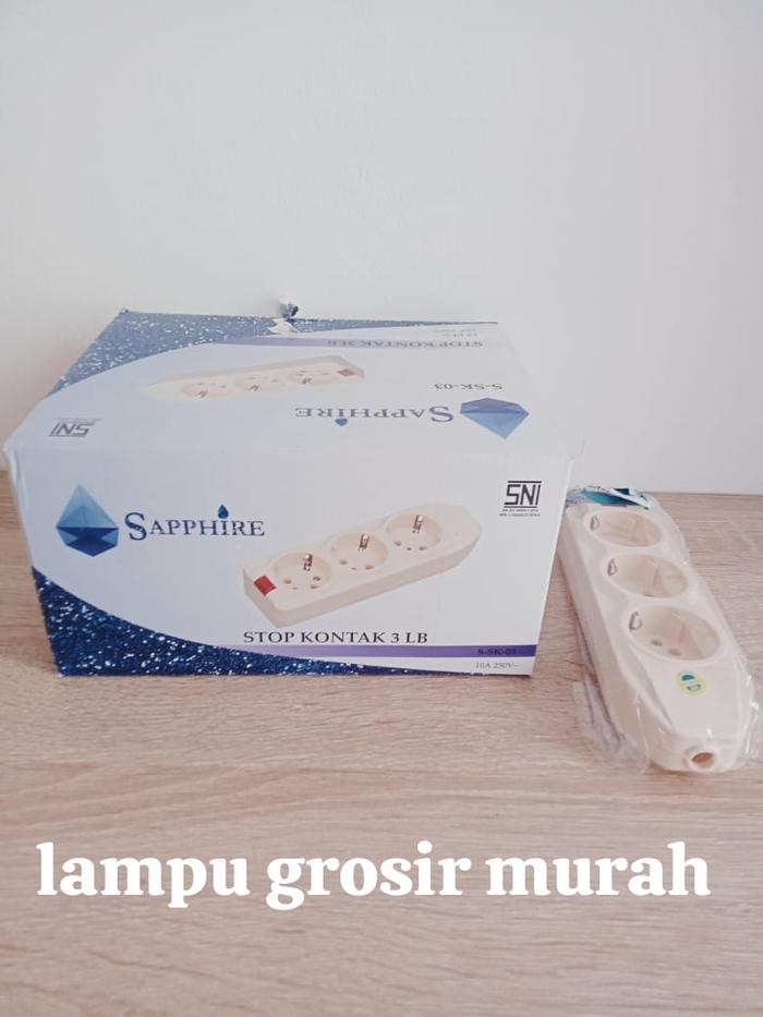 Jual SAPPHIRE TERMINAL STOP KONTAK 3 LUBANG LAMPU S-SK03 - Kota Depok - lampu grosir murah ...