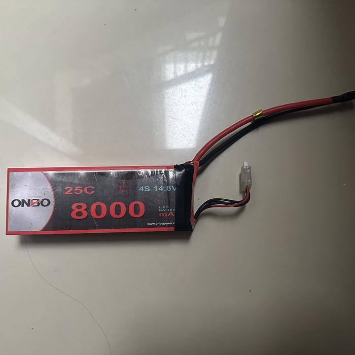 Jual Lipo Battery Li Po Baterai RC 4S 8000mAh 8000 mAh - onbo zee ace ...