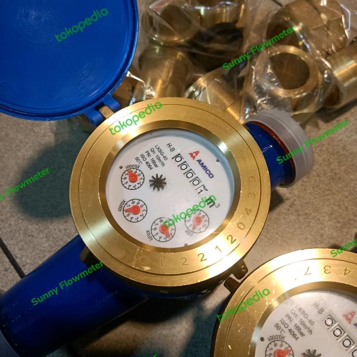 Jual Jual Flowmeter amico 1 1/2 inch DN-40 / water meter 1 1/2 inch ...