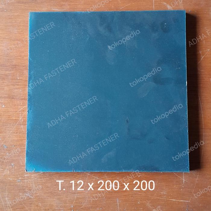 Jual tapak besi / base plate baja / plat besi ukuran t12 x l200 x p200 ...