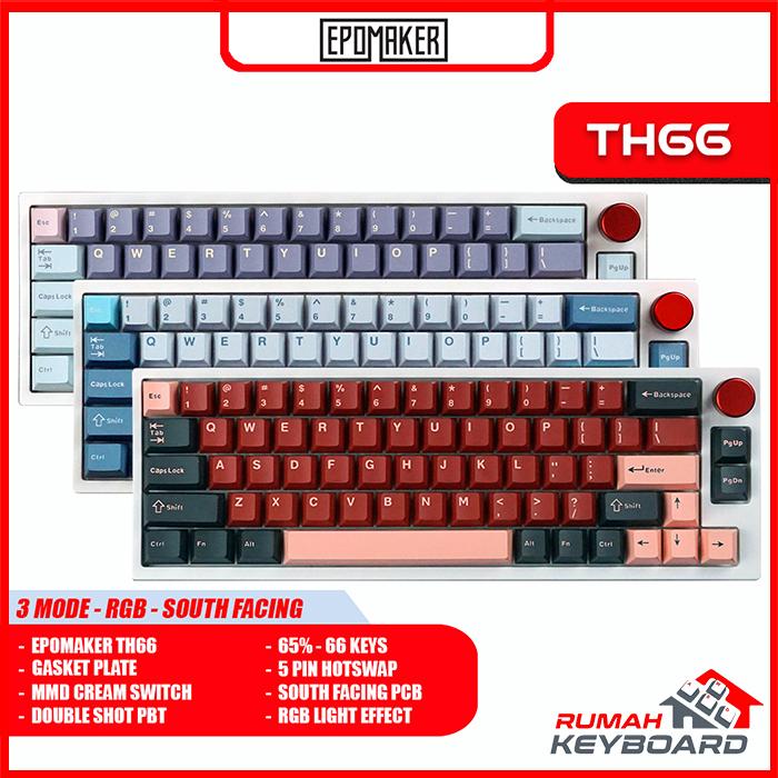 Promo MECHANICAL KEYBOARD - EPOMAKER TH66 PRO - 65% - GASKET - SOUTH ...