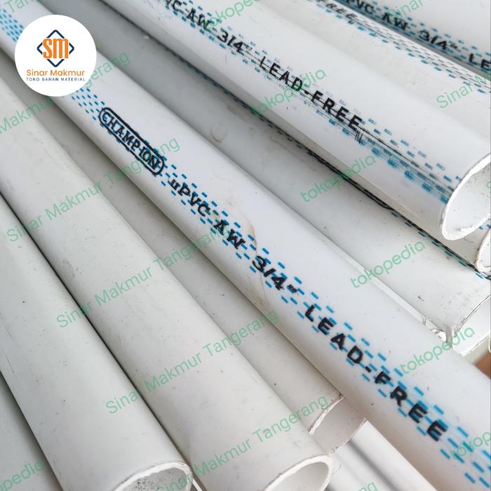 Jual Pipa PVC 3/4 Inch Champion AW per Meter MURAH mirip Rucika - Kab ...