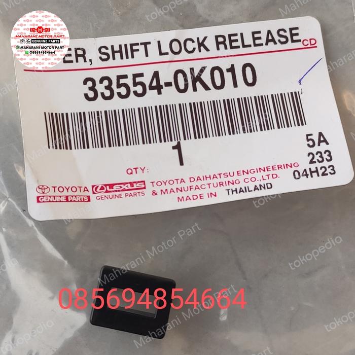 Jual COVER SHIFT LOCK TRANSMISI CAMRY XV50 ASV50 HILUX REVO 33554-0K010 ...