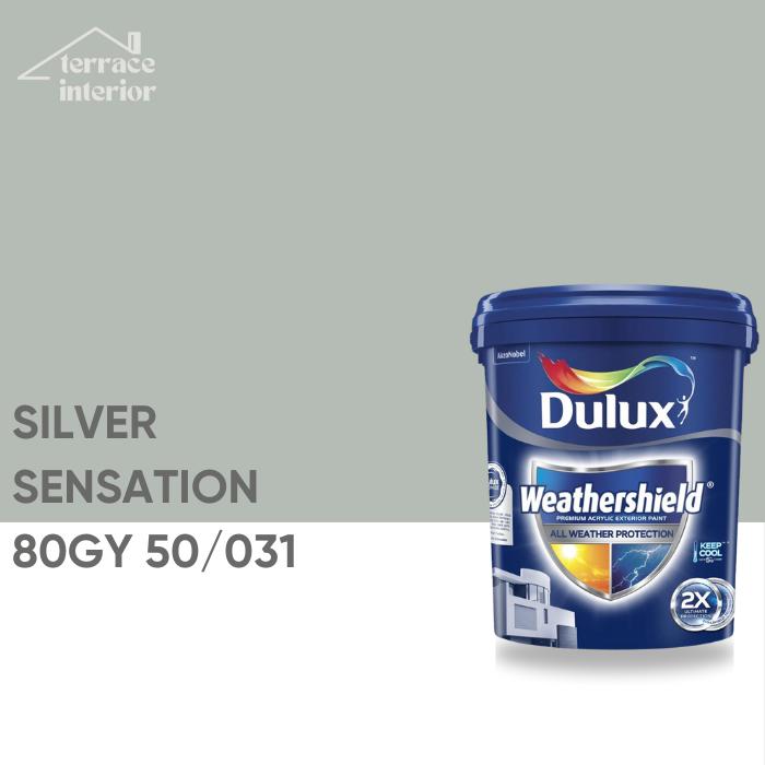 Jual Cat Tembok Dulux Weathershield Exterior 20 L Abu Semi Gloss ...