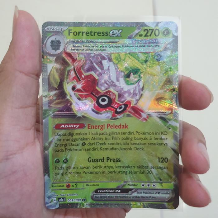 Jual Forretress ex Terastal RR sv4a 009/190 Pokemon TCG Indonesia - Jakarta Selatan - Kelontong ...