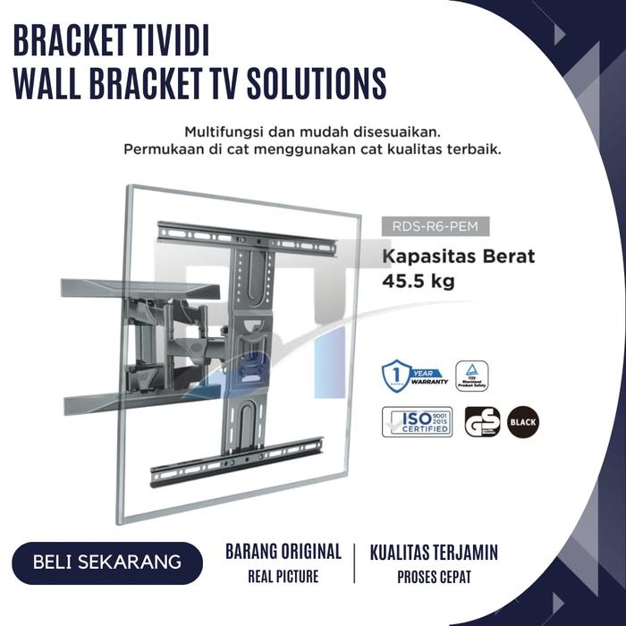 Jual Bracket TV NB North Bayou P6 45 to 75 inch Full Motion TV Wall ...