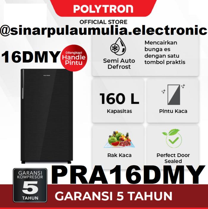 Jual Polytron Kulkas 1 Pintu 160 Liter - PRA 16DMY / PRM 16 DMY ...