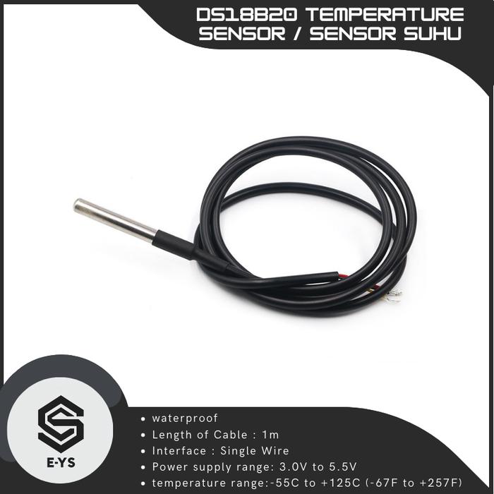 Jual DS18B20 Temperature Sensors / Sensor Suhu Waterproof - Kota ...