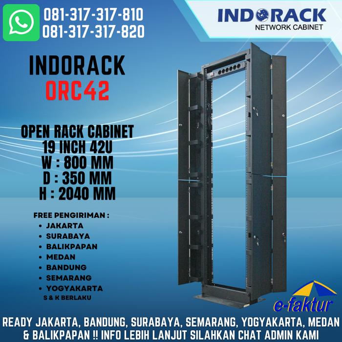 Jual INDORACK OPEN RACK CYBER 42U RACK SERVER / RACK JARINGAN - ORC42 ...